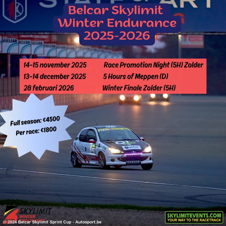 Belcar Skylimit Sprint Cup: een gloednieuw winterkampioenschap voor 2025 - Autosport.be